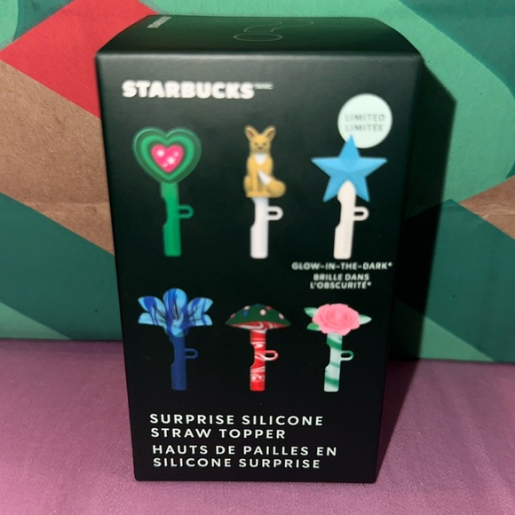 Starbucks | Accessories | Starbucks Bnwt Rose Straw Topper Toppers ...